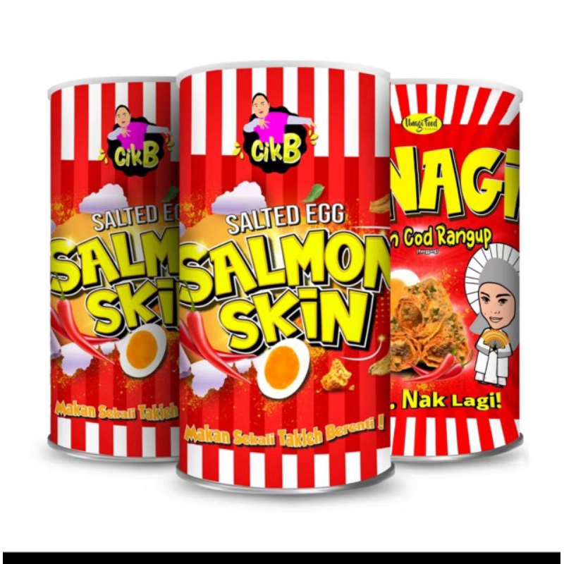 Trio 3 x Salmon Balang Skin Salted Egg (260gm) EXTRA GRAM 300gm ...
