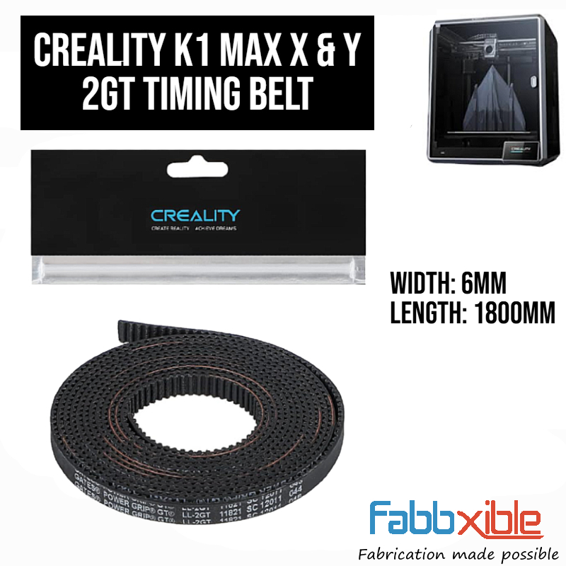Creality K1 Max X / Y Axis 2GT Timing Belt Width 6mm Length 1800mm ...