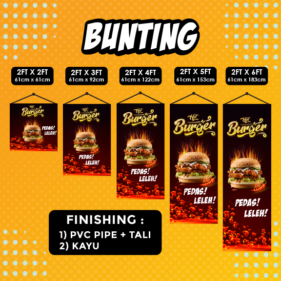 Bunting Gerai Makanan dan Minuman Murah dan Pantas Express | Shopee ...