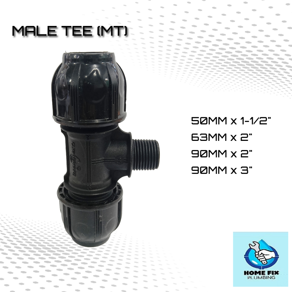 POLY MALE TEE (MT) (50MM, 63MM, 90MM) | Shopee Malaysia