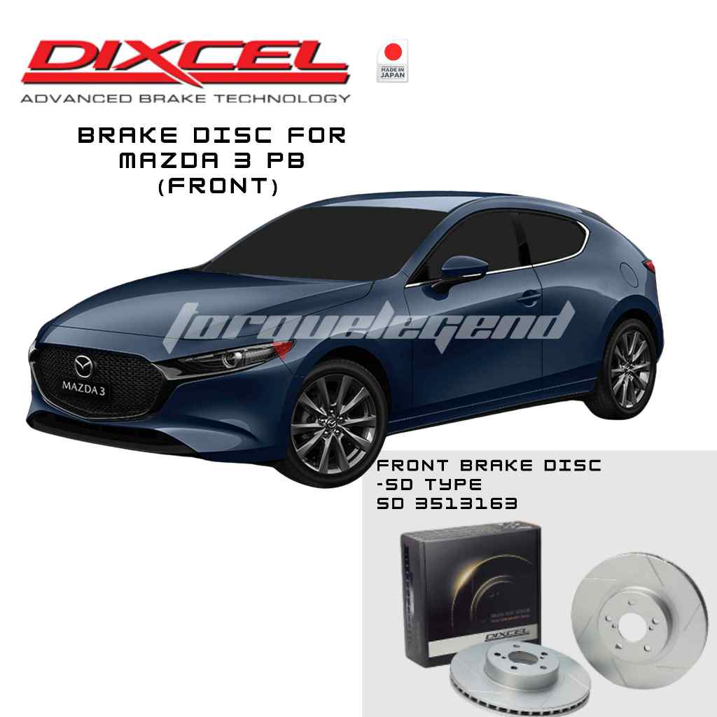 (MAZDA 3 BP ) DIXCEL BRAKE DISC SD TYPE FRONT SD 3513163 | Shopee Malaysia