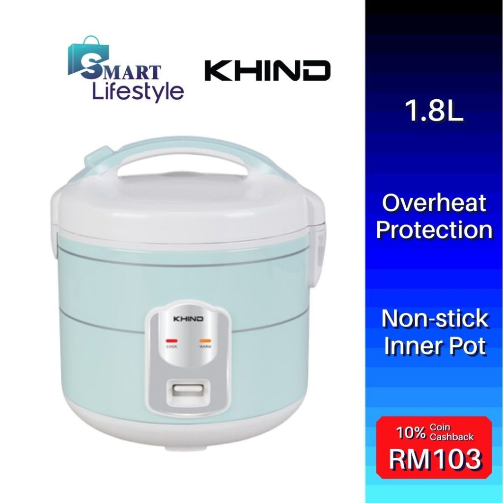 Khind Jar Rice Cooker (1.8L) RCJ1809/ MRC-2318J/PSR-1802/PSR-1807 ...