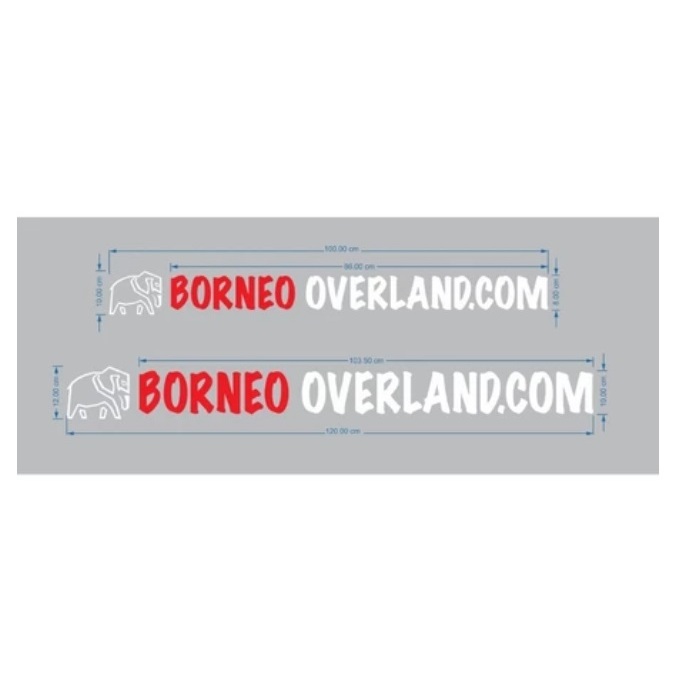BorneoOverland.com Car Decal Sticker for Expedition Overland Offroad ...