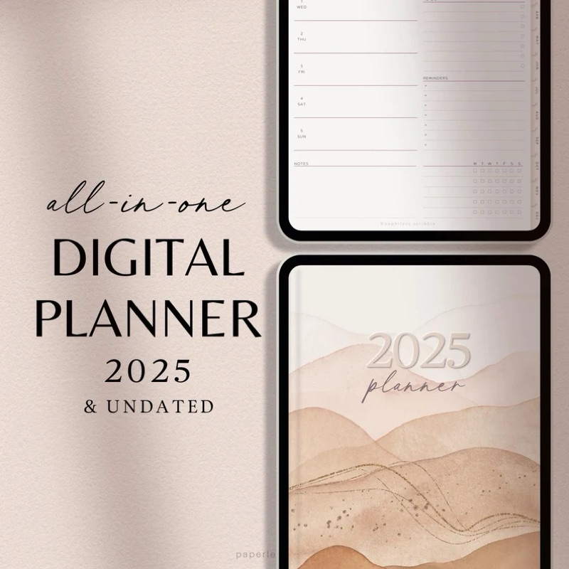 🔥Instant🔥 Digital Planner 2025 | GoodNotes & Notability | Undated iPad ...