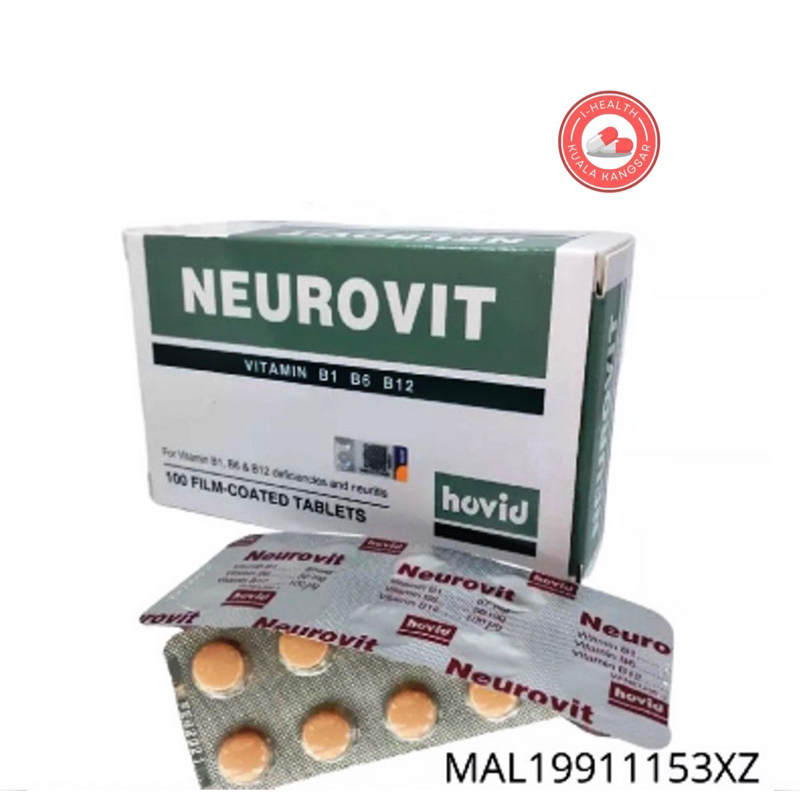 Hovid Neurovit Forte Tablet 100's (Ready Stock) | Shopee Malaysia