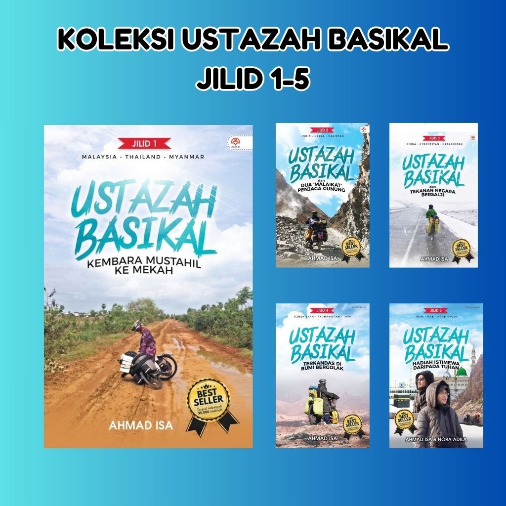 Koleksi Ustazah Basikal (Jilid 1-5) - Ahmad Isa & Nora Adila | Shopee ...