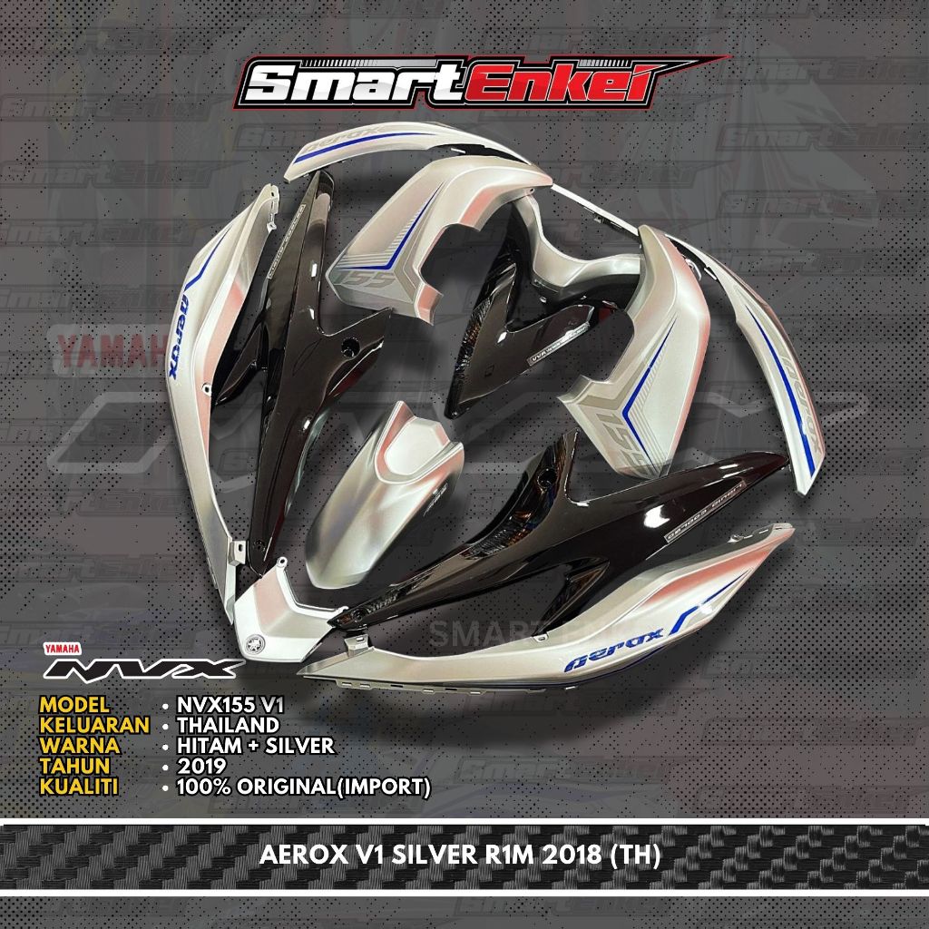 ORIGINAL - NVX V1 AEROX SILVER R1M 2018 ORIGINAL THAILAND | Shopee Malaysia