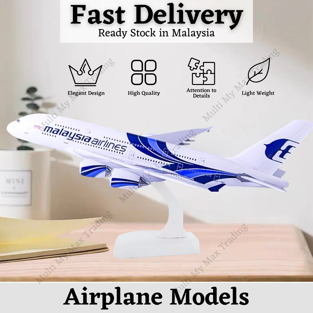 16cm Airplane Model Aeroplane Diecast Metal Pesawat Kapal Terbang ...