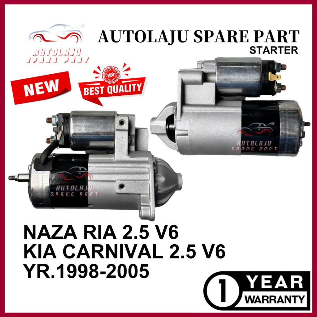 NAZA RIA KIA CARNIVAL 2.5 V6 (1998-2005) STARTER HIGH QUALITY 1 YEAR ...