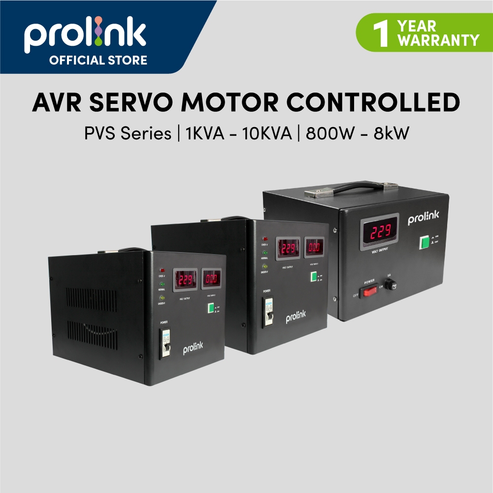 [PVS Series] Prolink 1000VA-10000VA AVR Servo Motor Controlled ...