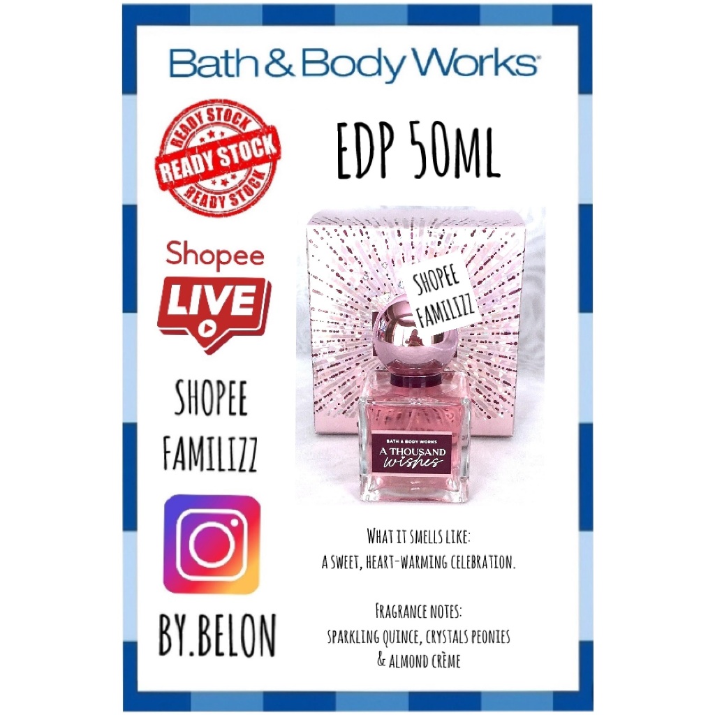 𝗕𝗔𝗧𝗛 𝗔𝗡𝗗 𝗕𝗢𝗗𝗬 𝗪𝗢𝗥𝗞𝗦 𝗘𝗗𝗣 𝗣𝗲𝗿𝗳𝘂𝗺𝗲 Spray Mist | Shopee Malaysia