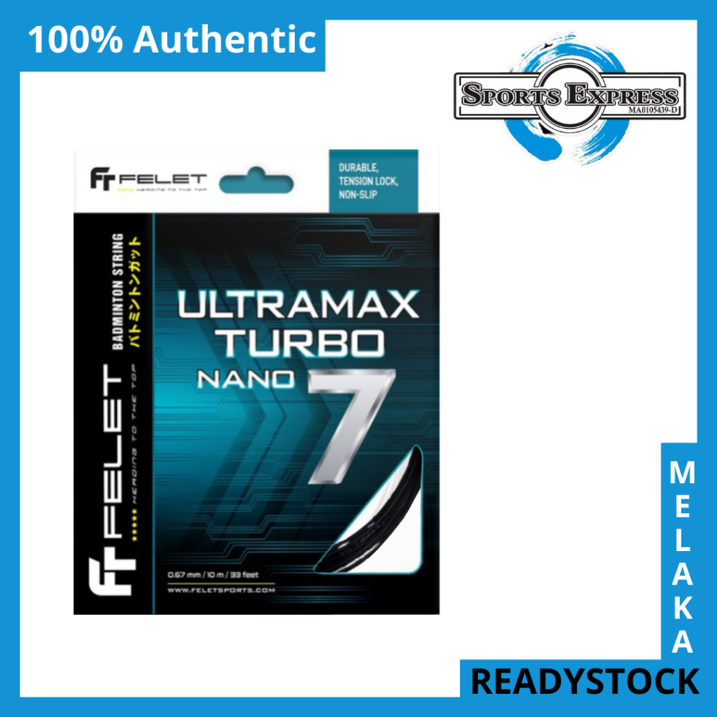 Felet Badminton String Ultramax Turbo Nano 7 Tali Raket [100% Authentic ...