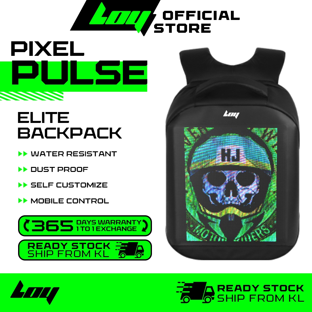 LOY Pixel Pulse Innovative Smart LED Backpack | Shopee Malaysia