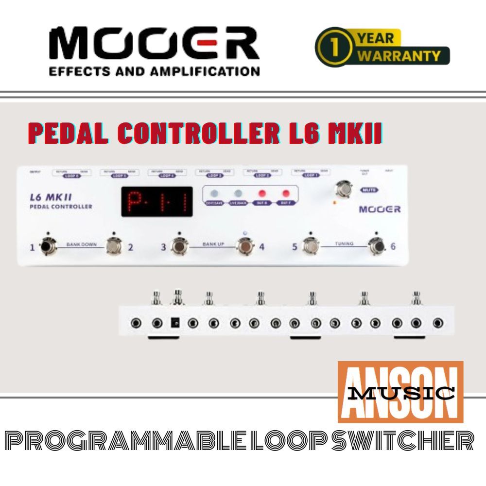 Mooer Pedal Controller L6 MKII Programmable Loop Switcher ( L6 ...