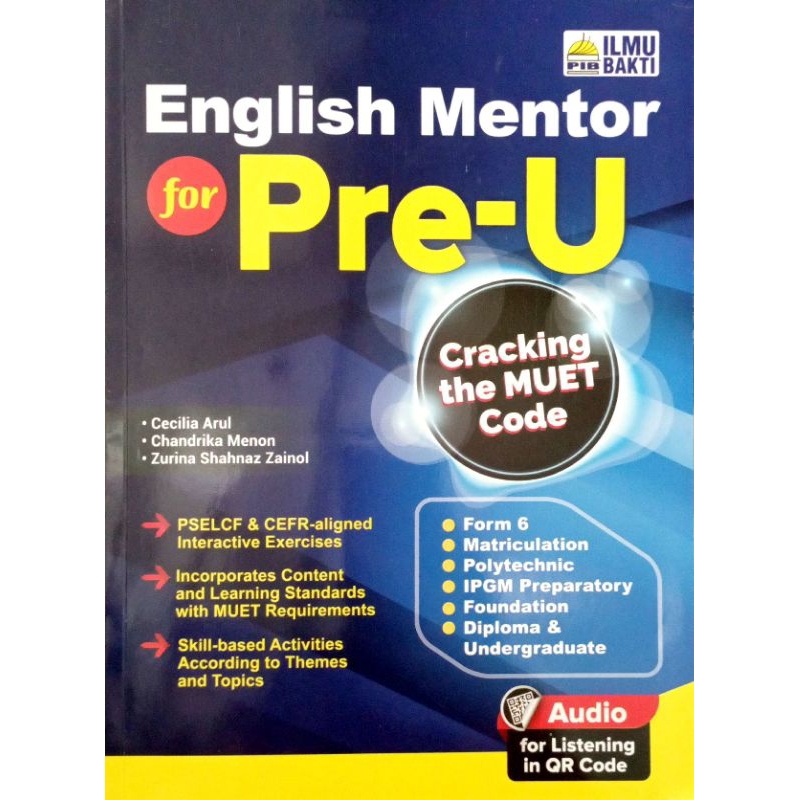 ILMU BAKTI : ENGLISH MENTOR FOR PRE-U (cracking the MUET code) | Shopee ...