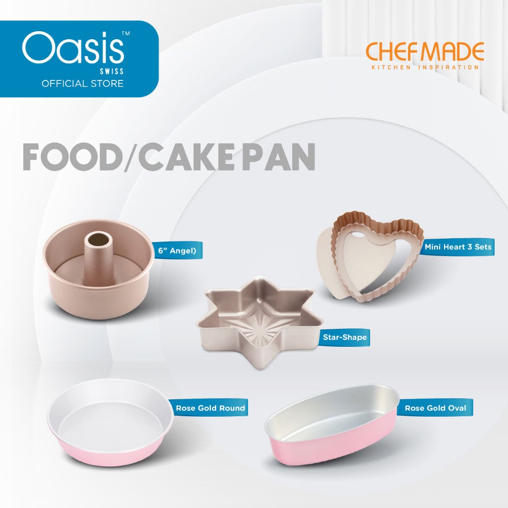 Chefmade Loyang Kek Pelbagai Bentuk Cake Food Various Shape Carbon ...