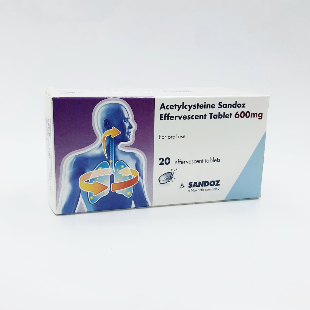 SANDOZ Acetylcysteine 600mg Effervescent Tab 20s/BOX | Shopee Malaysia
