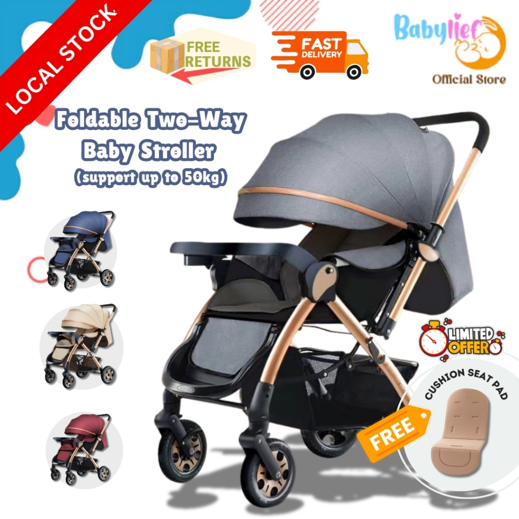 Babylief Two-Way Foldable Baby Stroller – Tempat Duduk Boleh Baring ...