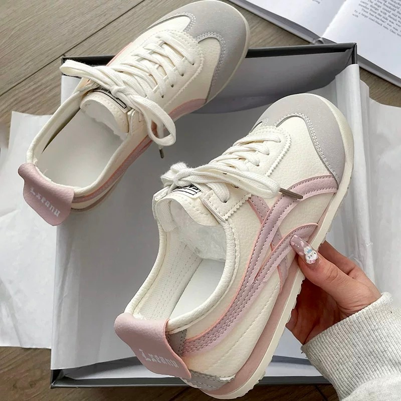 Dexun women's shoes white shoes new popular flat versatile Forrest Gump ...