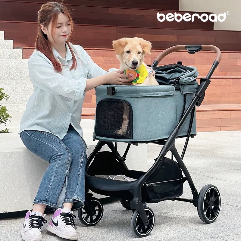 BEBEROAD宠物推车 T5一键收车 中型犬可承重25KG BEBEROAD PET STROLLER T5 SERIES MAX 25KG ...
