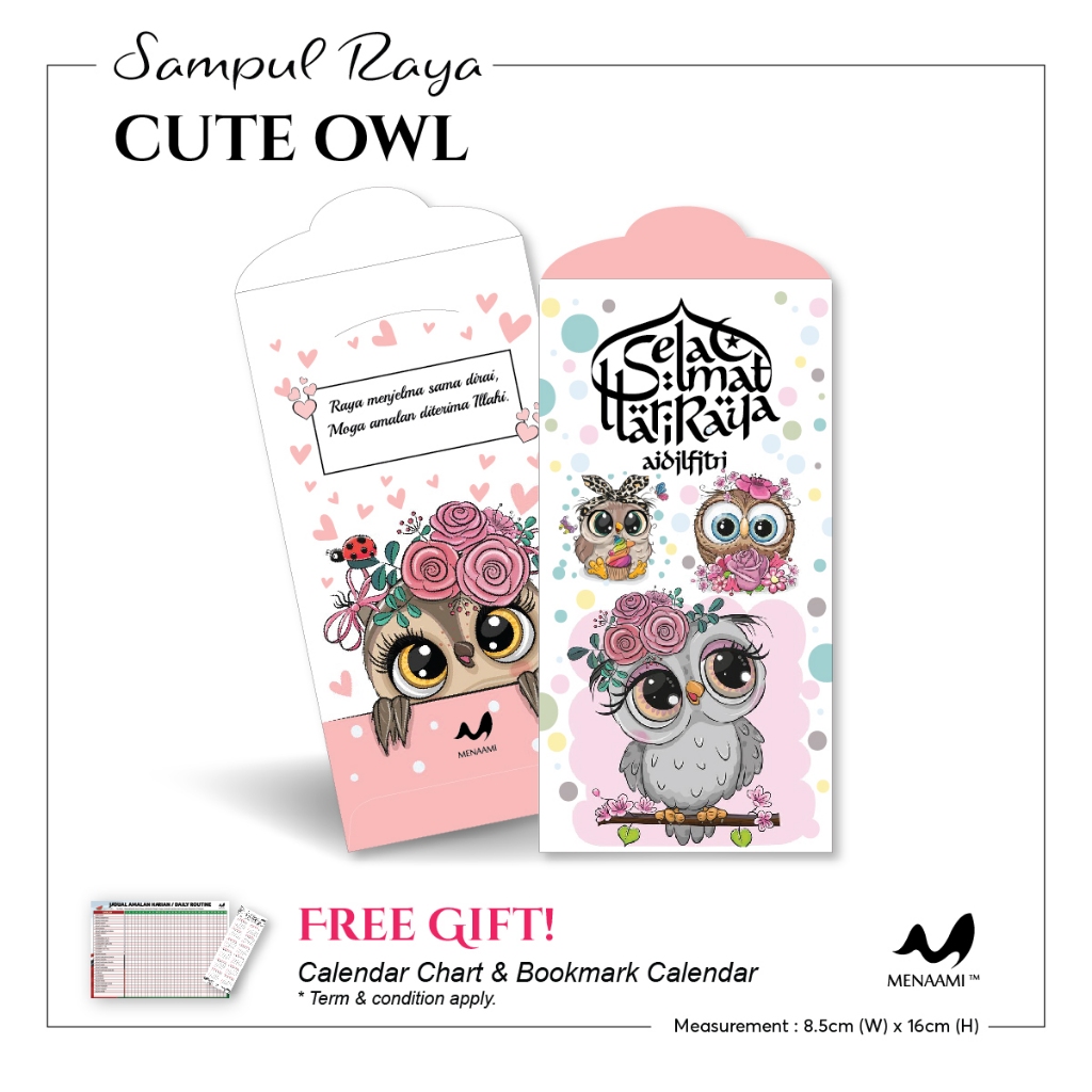 [ OFFICIAL ] BURUNG CUTE OWL SAMPUL RAYA 2025 ANGPAO CANTIK MONEY ...