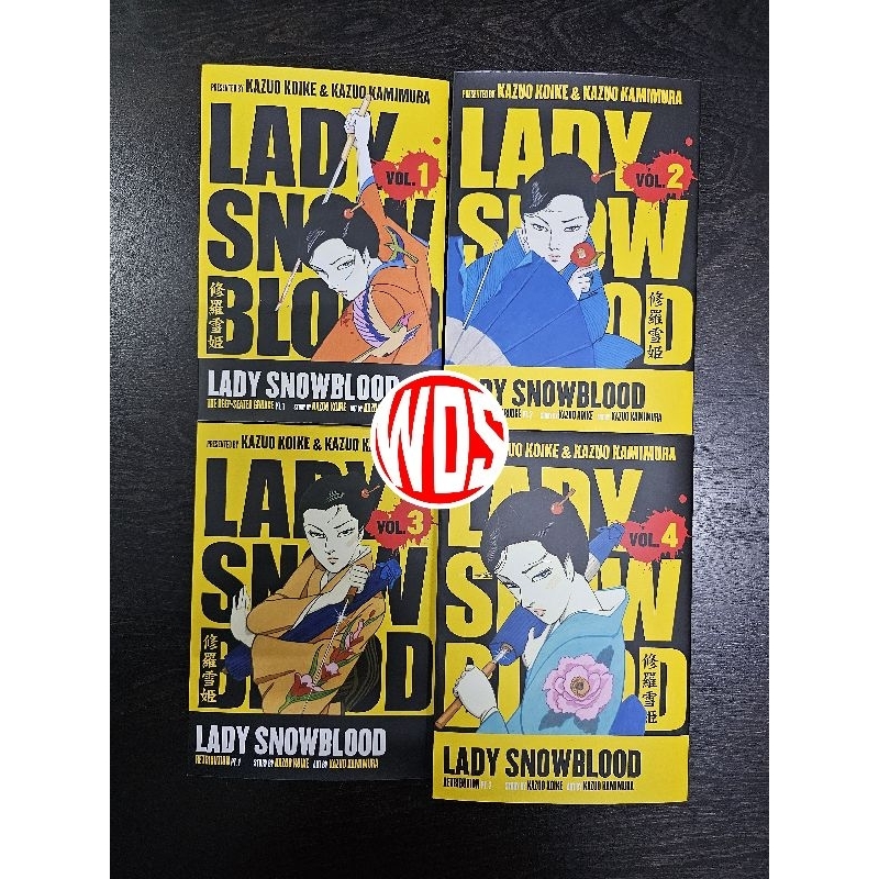 Manga : Lady Snow Blood volume 1-4 (End)(Fullset)(English Version ...