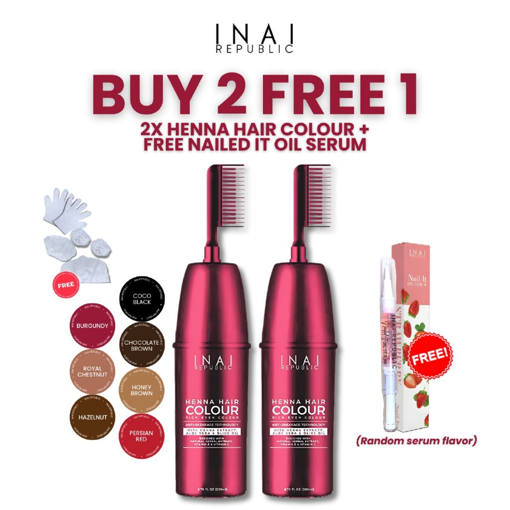 KOMBO 2 HAIR COLOUR (FREE SERUM) - INAI REPUBLIC PEWARNA RAMBUT HALAL 7 ...