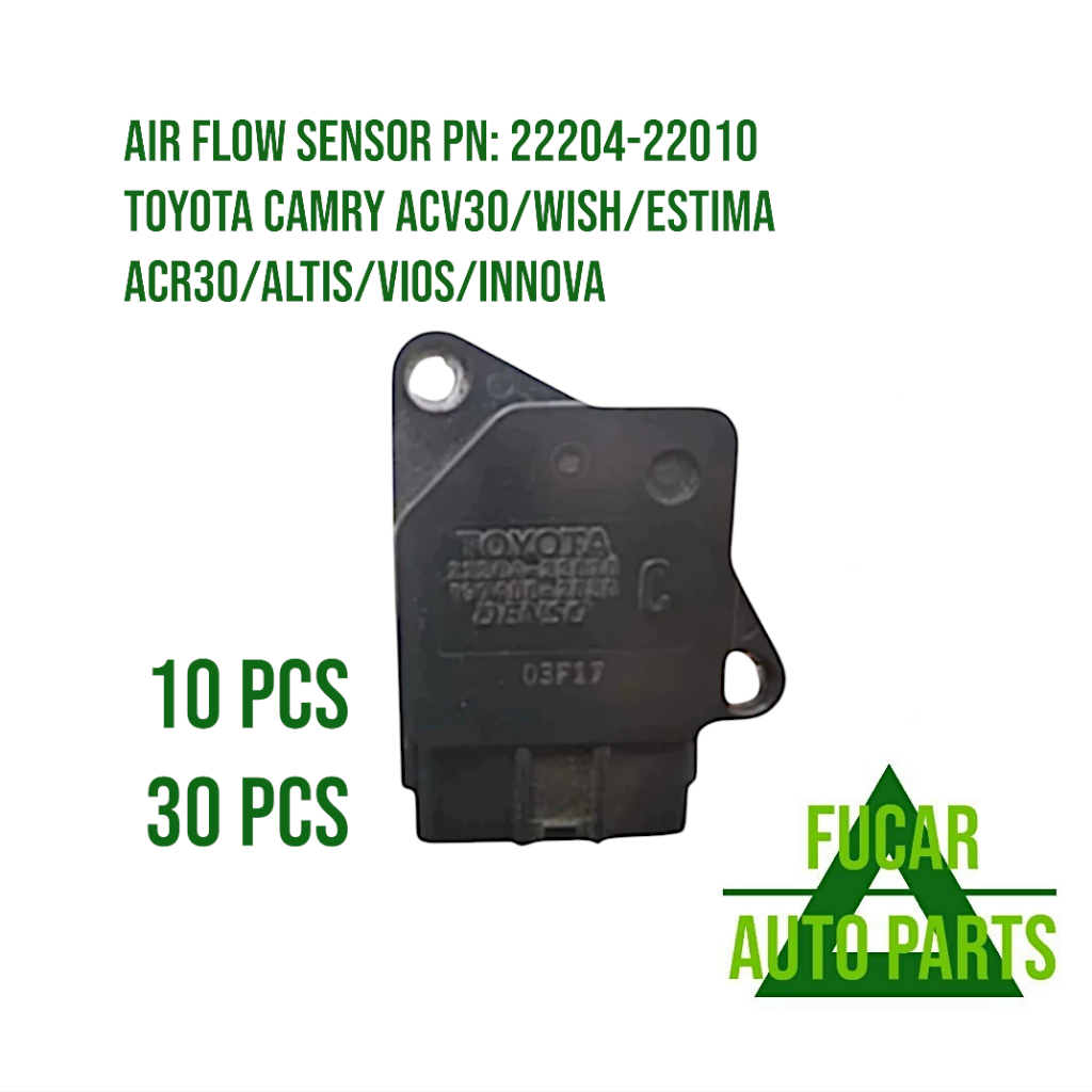 USED AIR FLOW SENSOR 10&30 PCS PN: 22204-22010 TOYOTA CAMRY ACV30/WISH/ESTIMA ACR30/ALTIS/VIOS ...