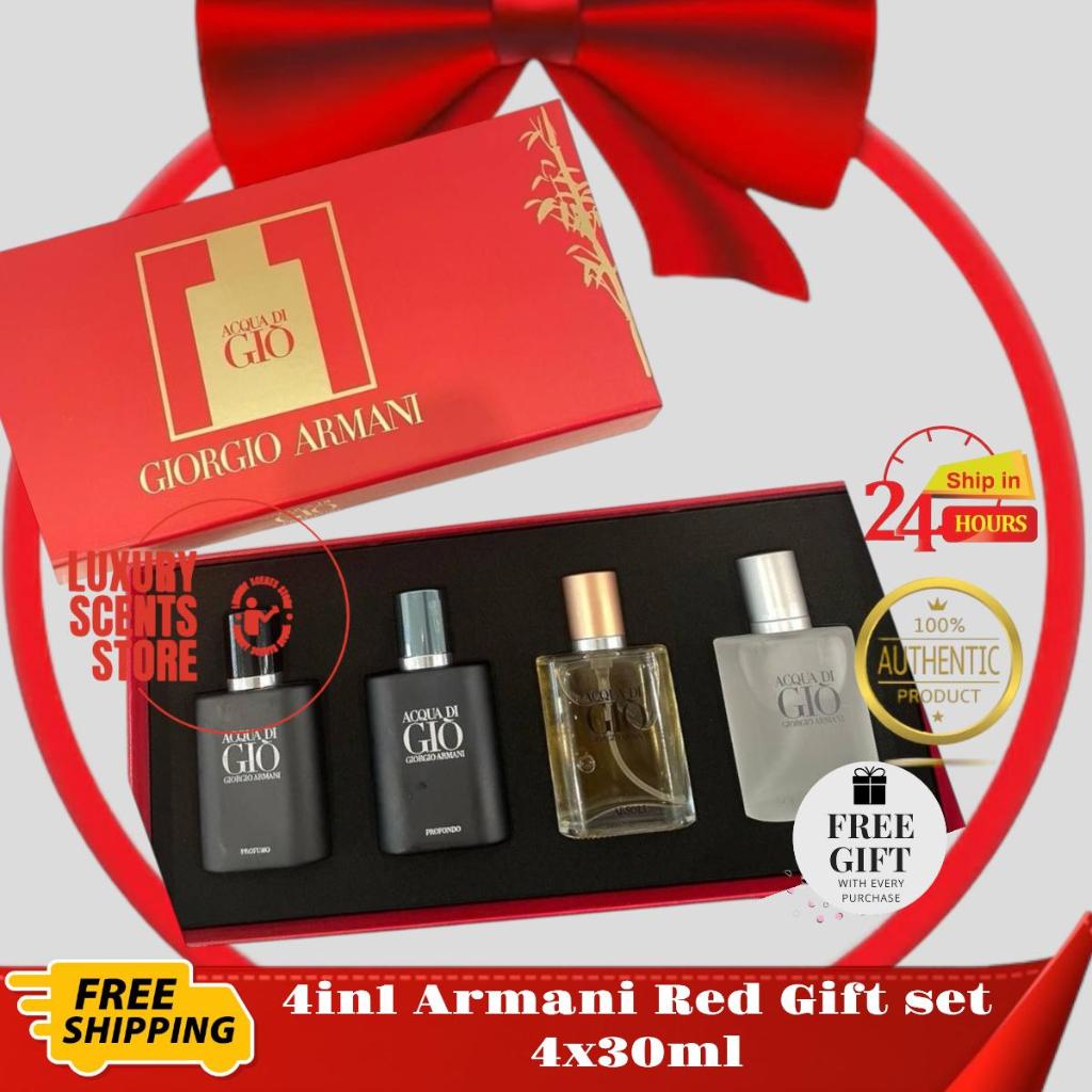 💯% Arman 4in1 Men Perfume Gift Set 4X30ml mini GIft Set Perfume For ...
