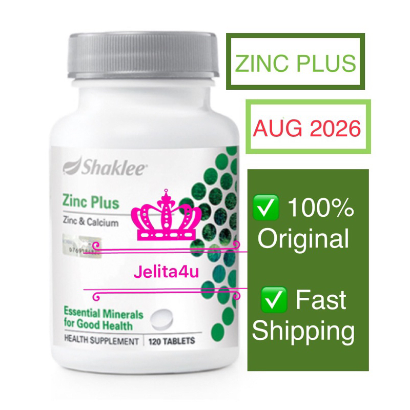 [AUG2026] Shaklee Zinc Plus 120biji | Shopee Malaysia