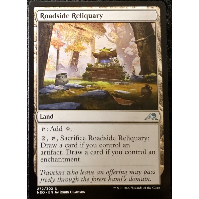Magic The Gathering : Roadside Reliquary Uncommon Kamigawa Neon Dynasty ...