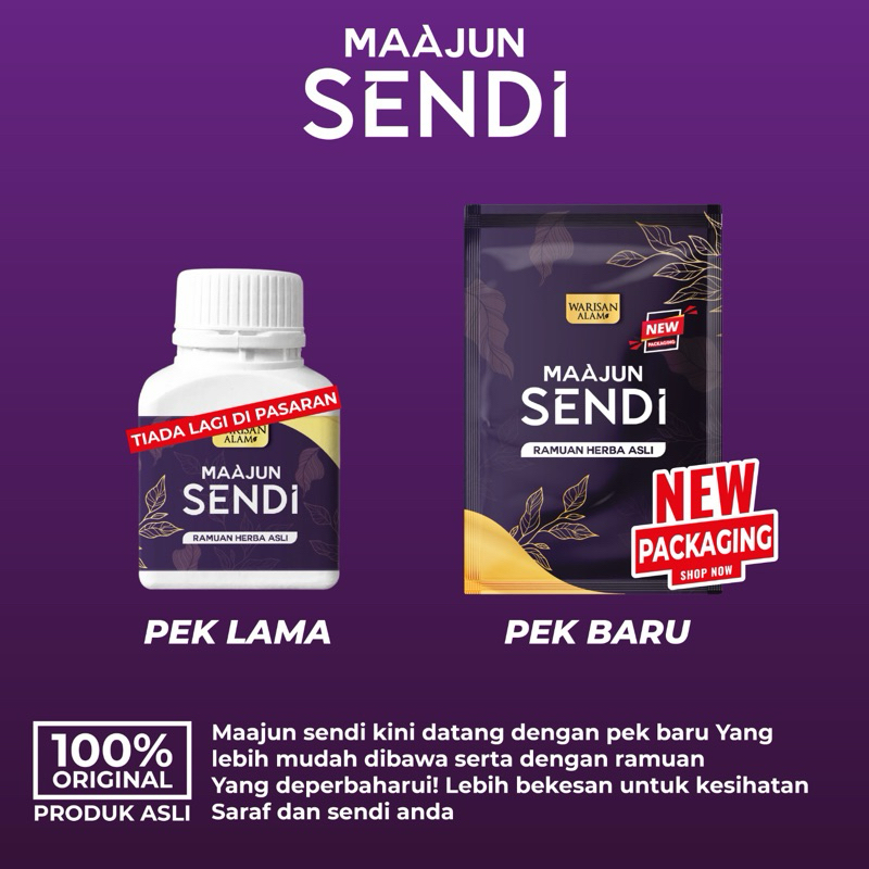 (NEW PACKAGING) 𝐌𝐚𝐚𝐣𝐮𝐧 𝐒𝐞𝐧𝐝𝐢 𝐖𝐚𝐫𝐢𝐬𝐚𝐧 𝐀𝐥𝐚𝐦 Melegakan Sakit Lutut ...
