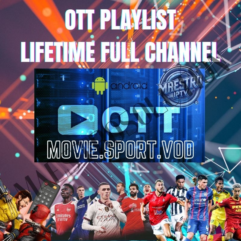 OTT TV PLAYLIST FULL CHANNEL LIFETIME OTT NAVIGATOR OTT PLAYER | Shopee ...