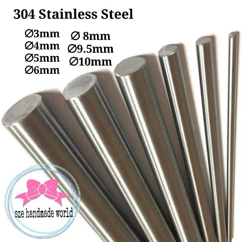 I 304 Rod Stainless Steel Shaft SS304 Round Bar 3mm 4mm 5mm 6mm 8mm 9 ...