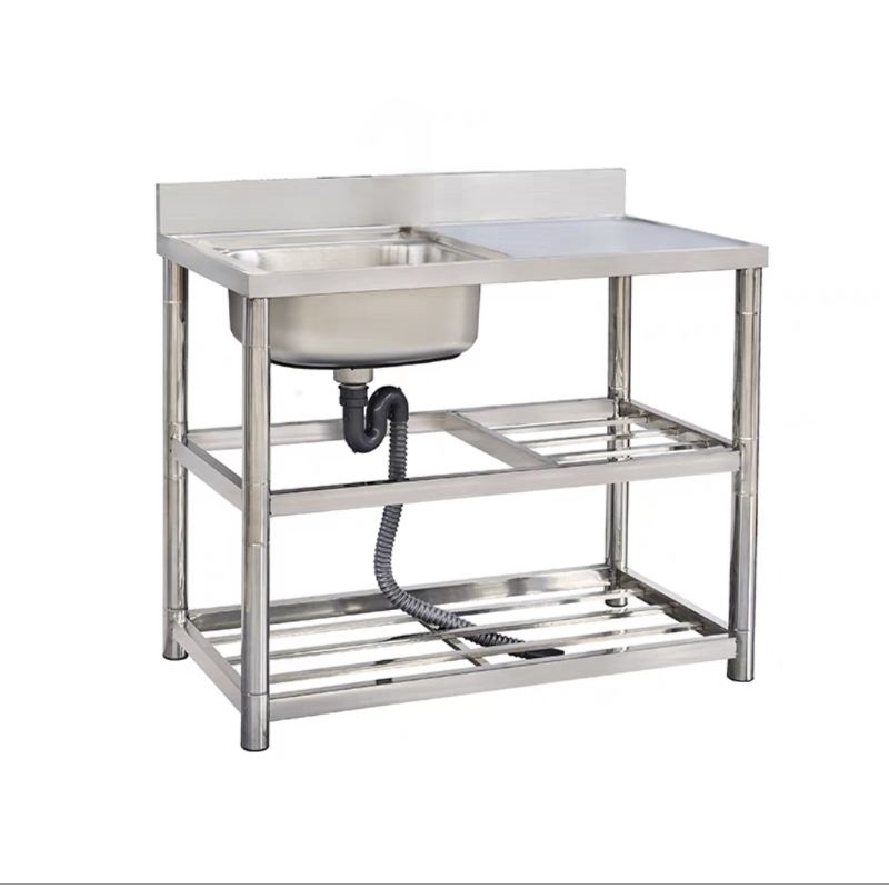(Sarawak ready stock) Stainless steel sink 90x50x80cm | Shopee Malaysia