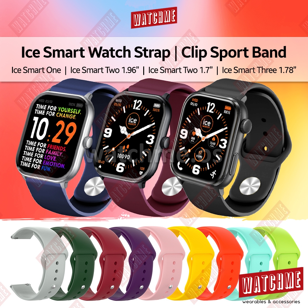 Ice Smart Watch Clip Strap, Color Series 22mm 20mm, Sport Band Style ...