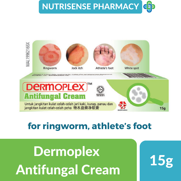 DERMOPLEX ANTIFUNGAL CREAM 15G [Kurap, Panau, Gatal] | Shopee Malaysia