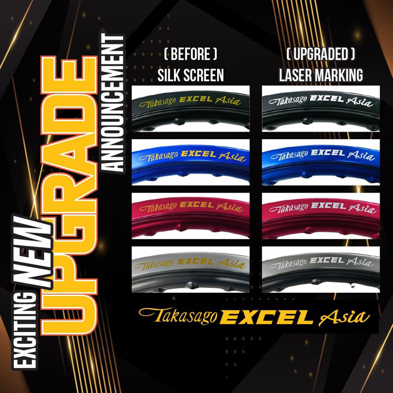 Excel Asia Rim Alloy Segelung/1 PCS 100% original!!! | Shopee Malaysia