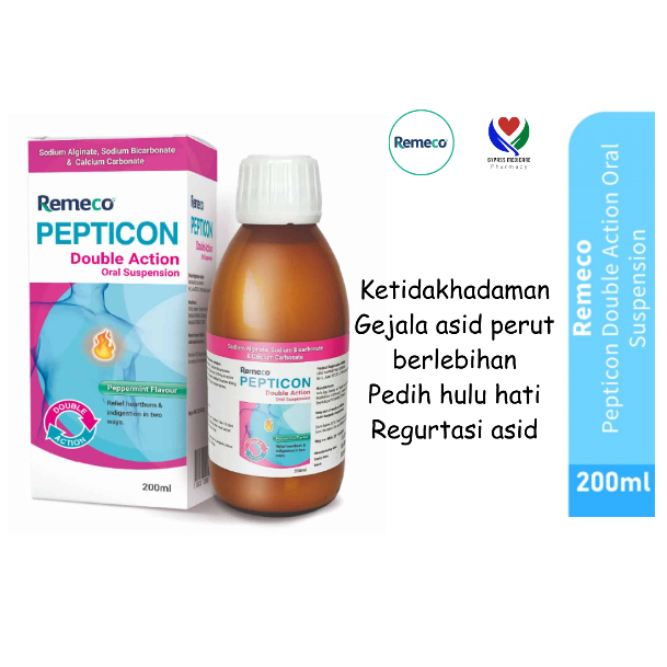 REMECO Pepticon Double Action (200ml) Gastric Medicine, Gastric ...