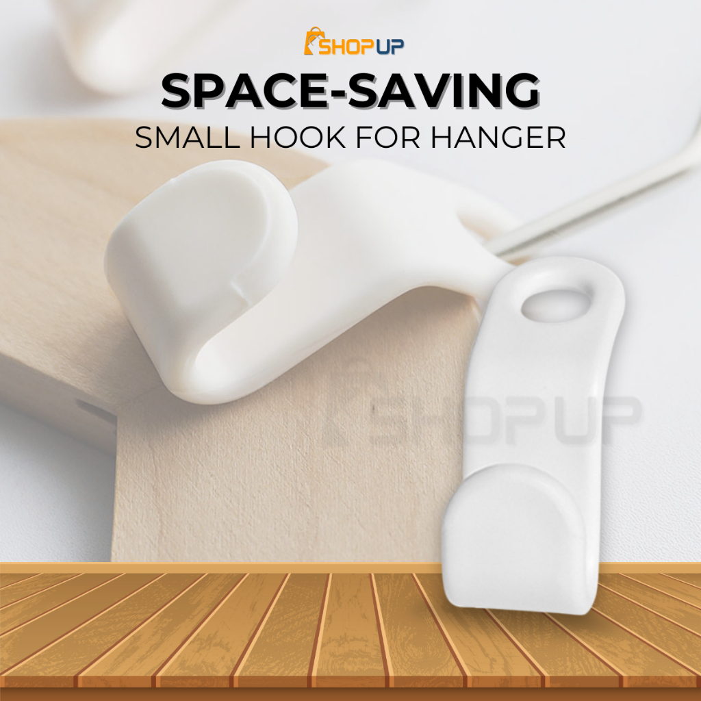 Compact and Stackable Mini Hook Attachment for Hangers | Shopee Malaysia