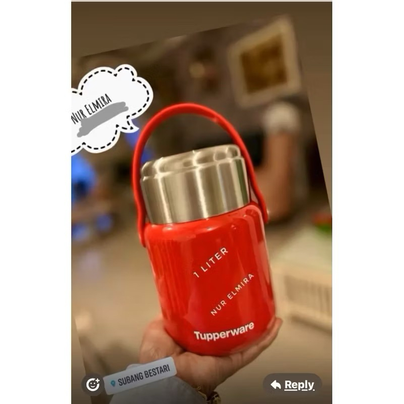 tupperware flask size 1 liter(1 set) | Shopee Malaysia