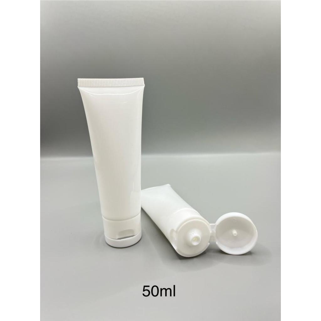 Dia: 30mm 50ml White PE Soft Tube with Flip Top Cap (Only suitable for ...