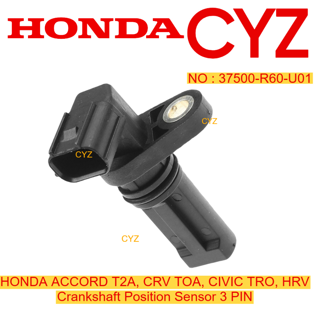 Crankshaft Position Sensor 3 PIN HONDA ACCORD T2A, CRV TOA, CIVIC TRO ...