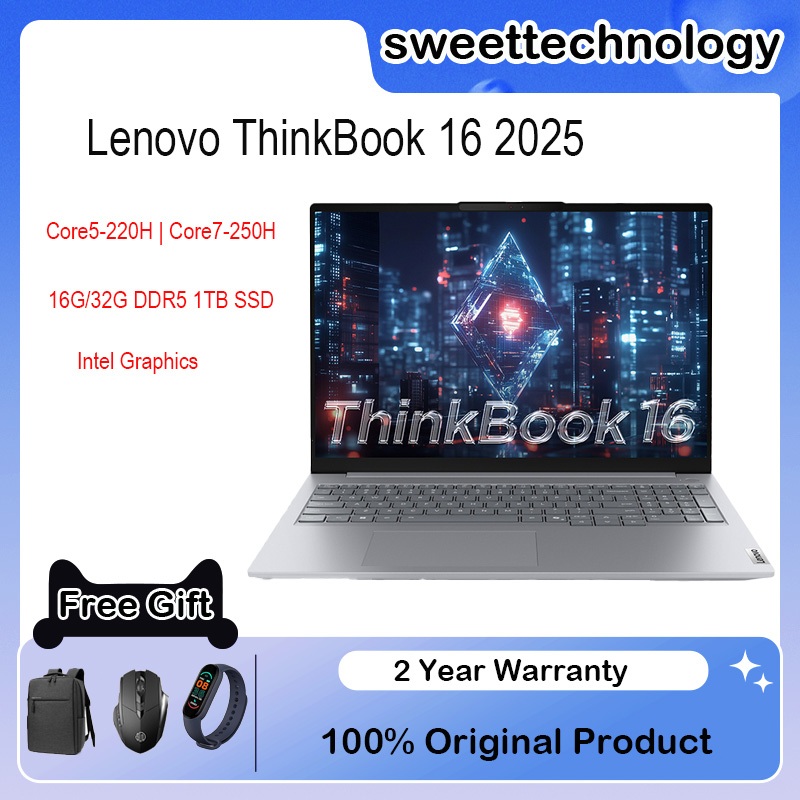 Lenovo ThinkBook 16 2025 16 inch Intel Graphics Core5-220H | Core7-250H ...