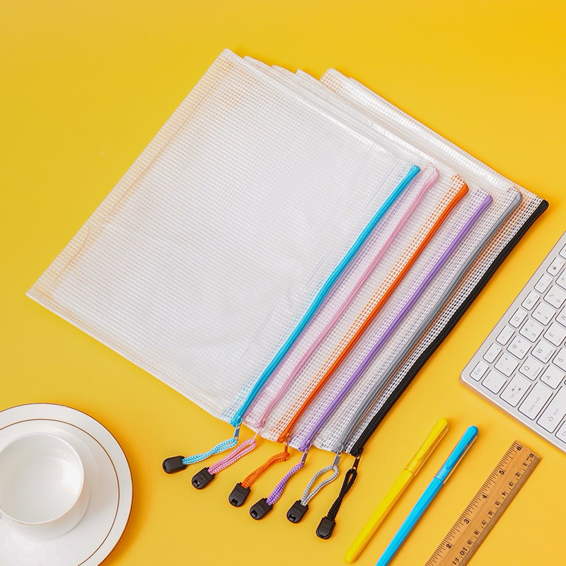A4/B5 Zipper Bag / File Organizer / WaterproofTransparent Bag / School ...