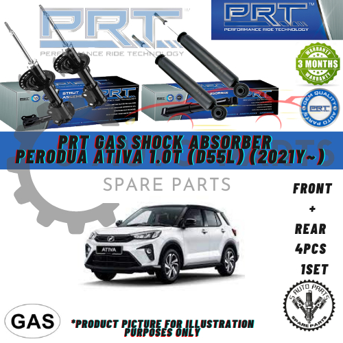 PERODUA ATIVA 1.0T (D55L) (2021Y~) (FRONT OR REAR) 100% BRAND PRT SHOCK ...