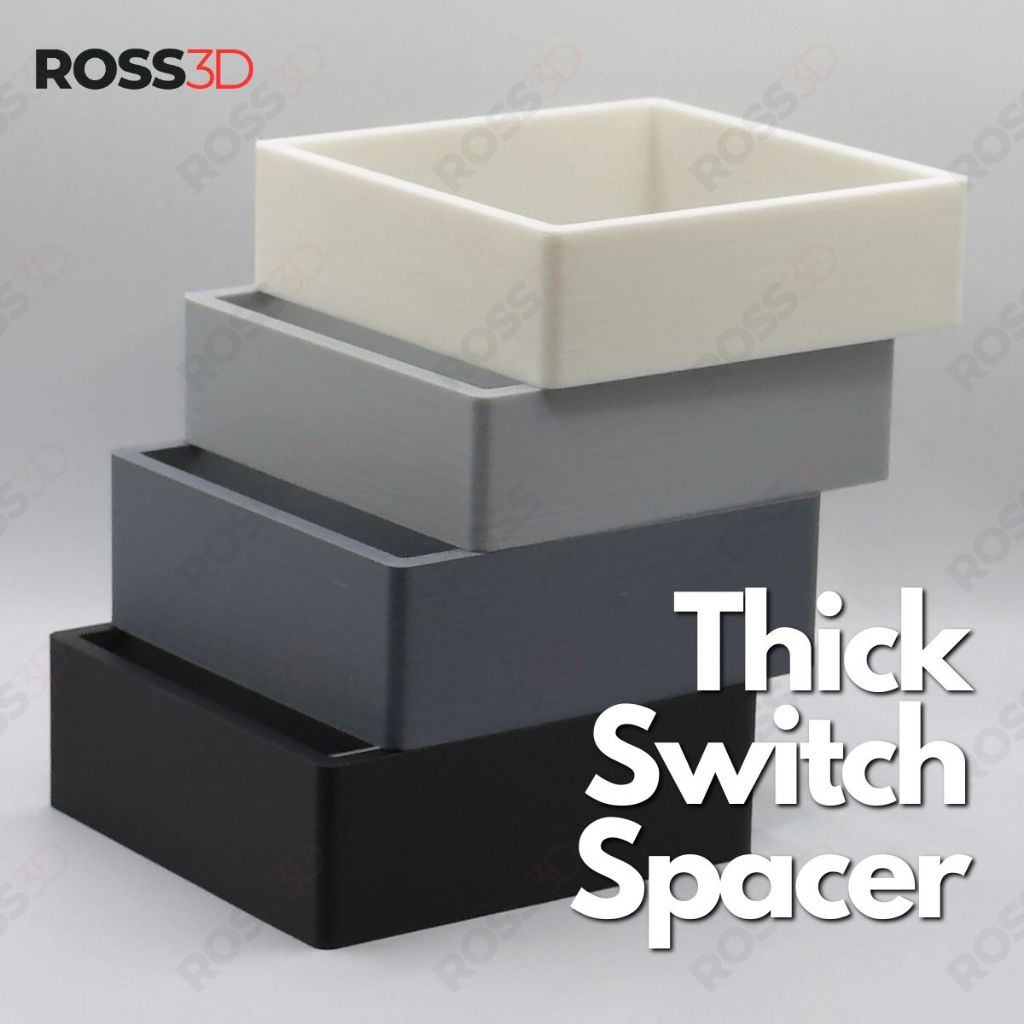 [ROSS3D] Penjarak Suis / Tapak Suis untuk Suis Pintar saiz tebal ...