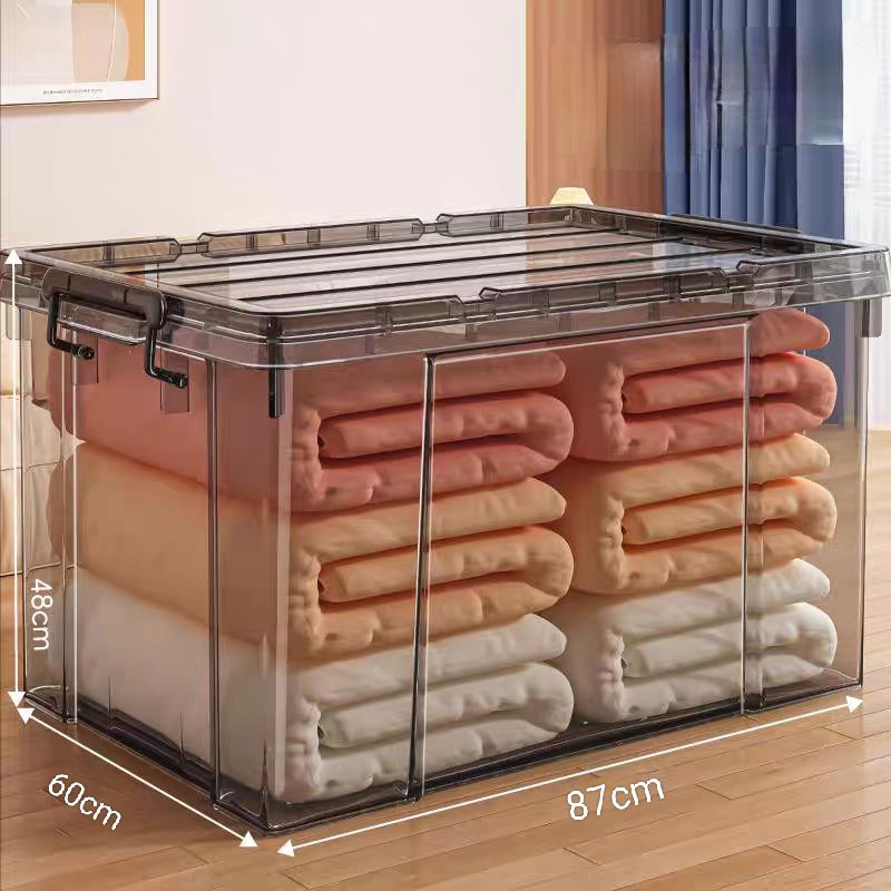 (3 SIZES AVAILABLE IN S /M/ L) Transparent Storage Box Organizer Kotak ...