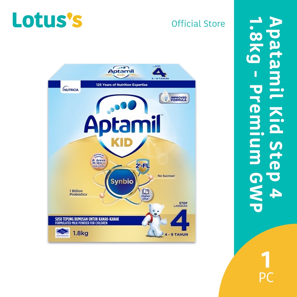 Aptamil Kid Step 4 (1.8kg) - Premium GWP | Shopee Malaysia