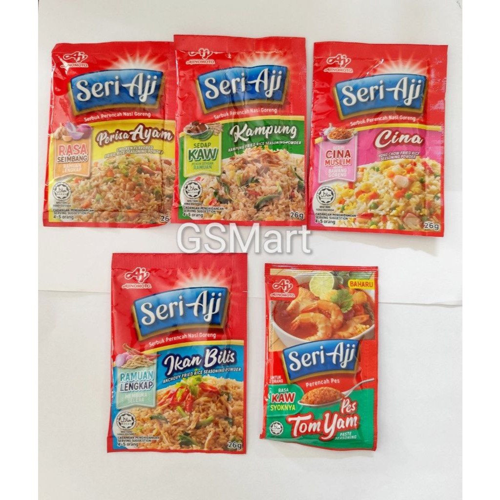 AJINOMOTO Seri Aji Nasi Goreng Kampung, Nasi Goreng Cina,Perisa Ayam ...